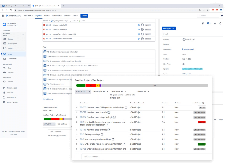Agile Jira Test Management Tool - qTest Integration | Tricentis