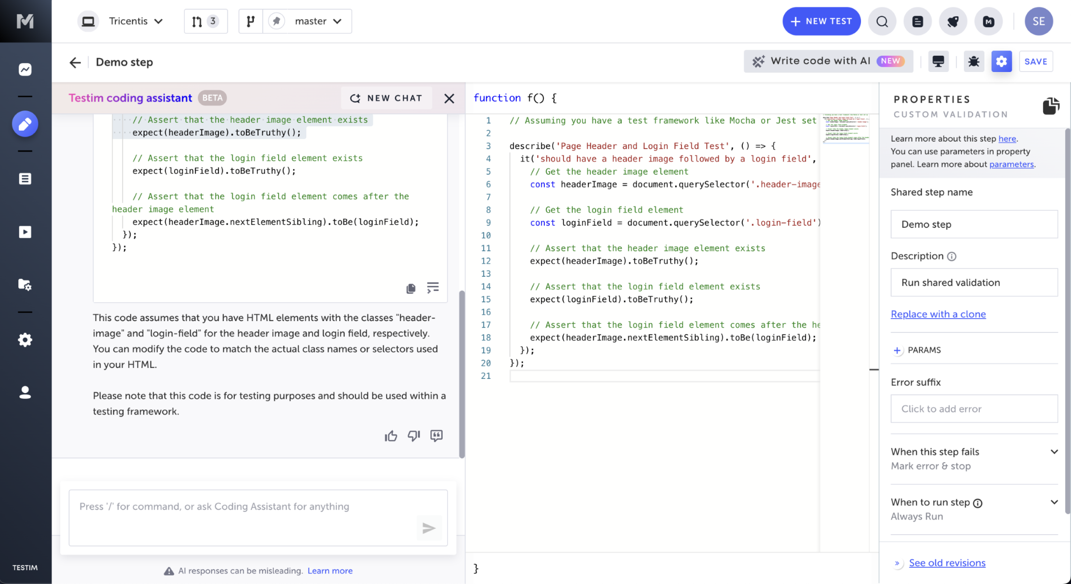 Tricentis Copilot - Tricentis