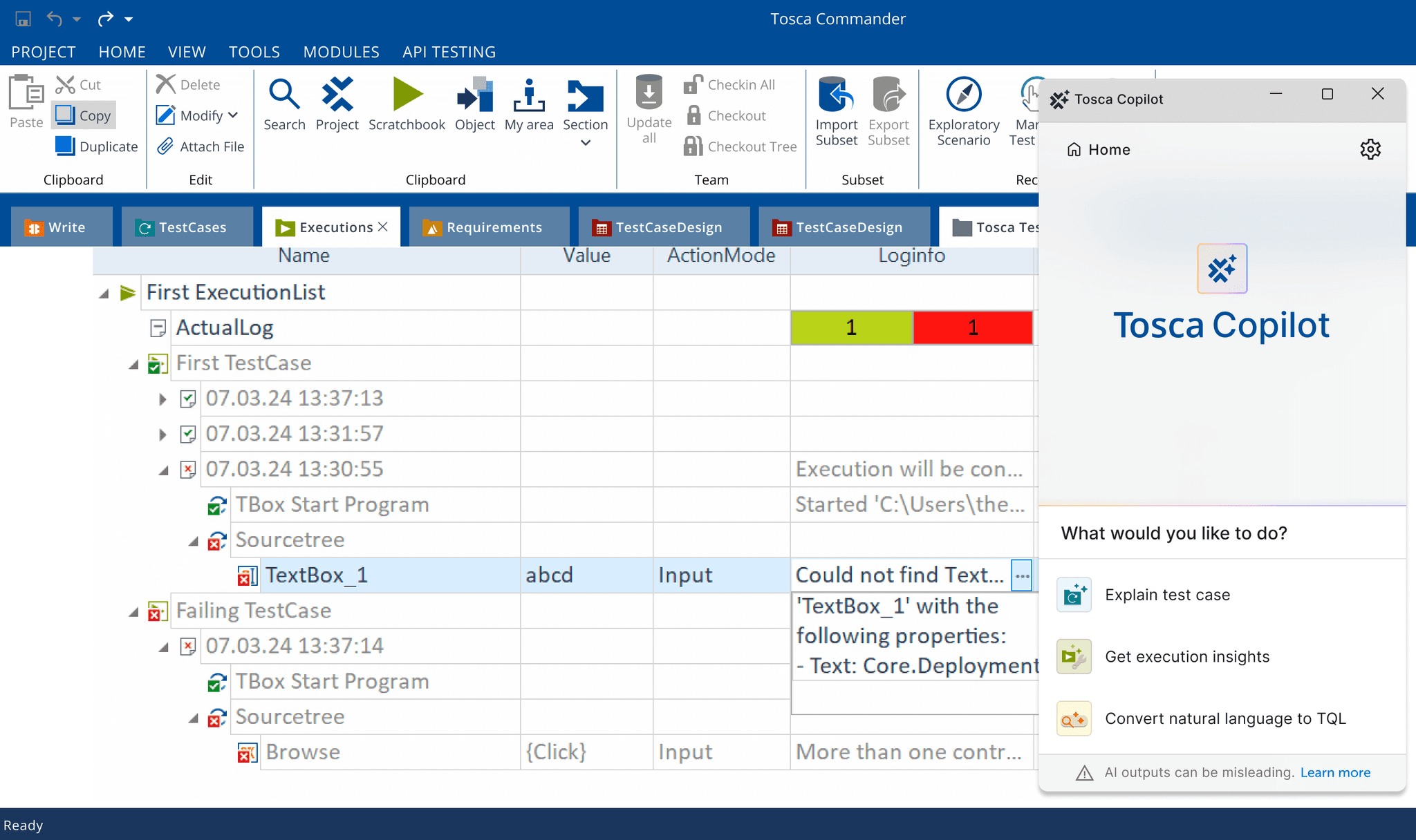 Tosca Copilot: AI Test Automation - Tricentis